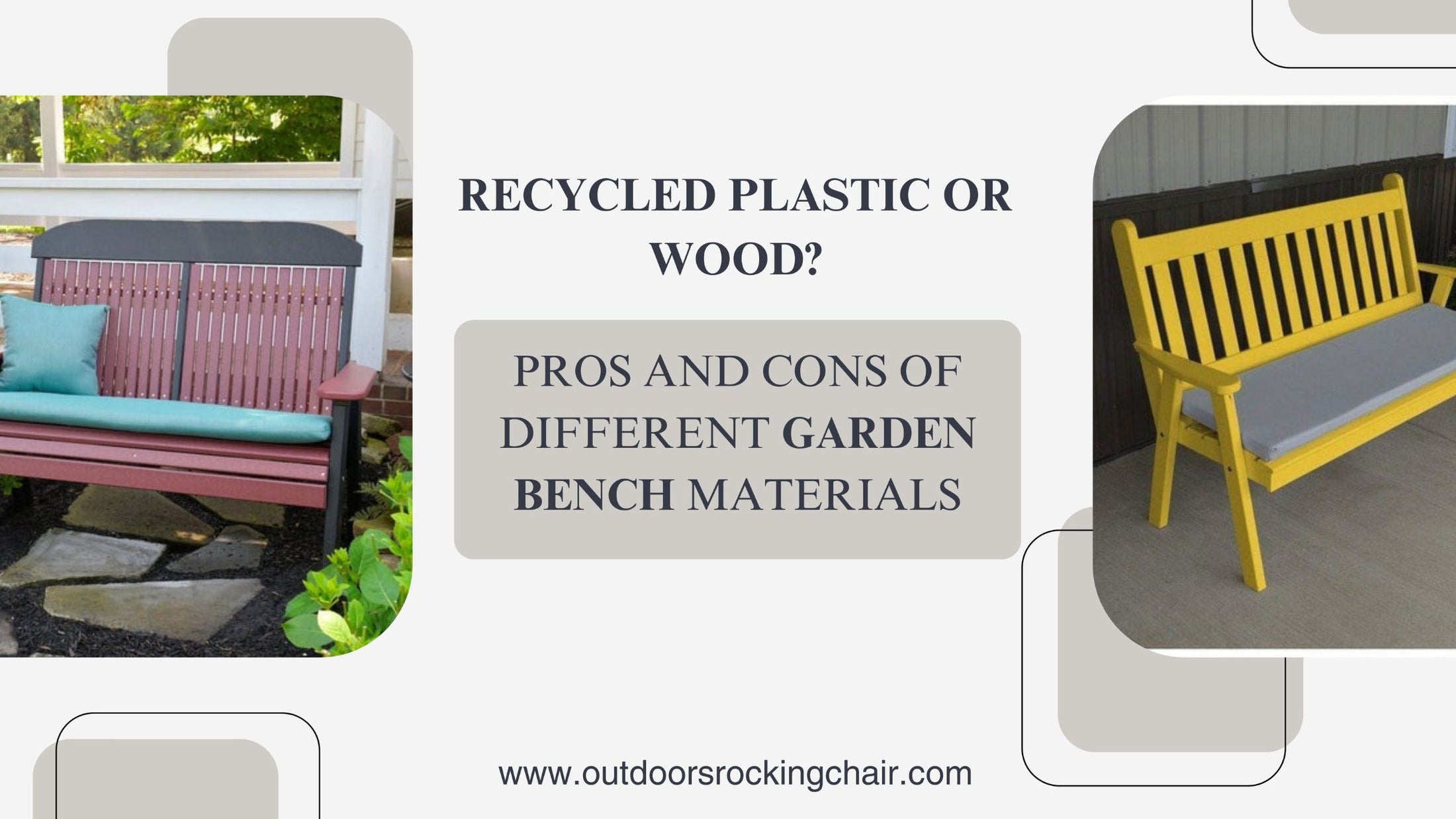 Choosing Garden Bench Materials: Plastic vs. Wood – Rocking Furniture