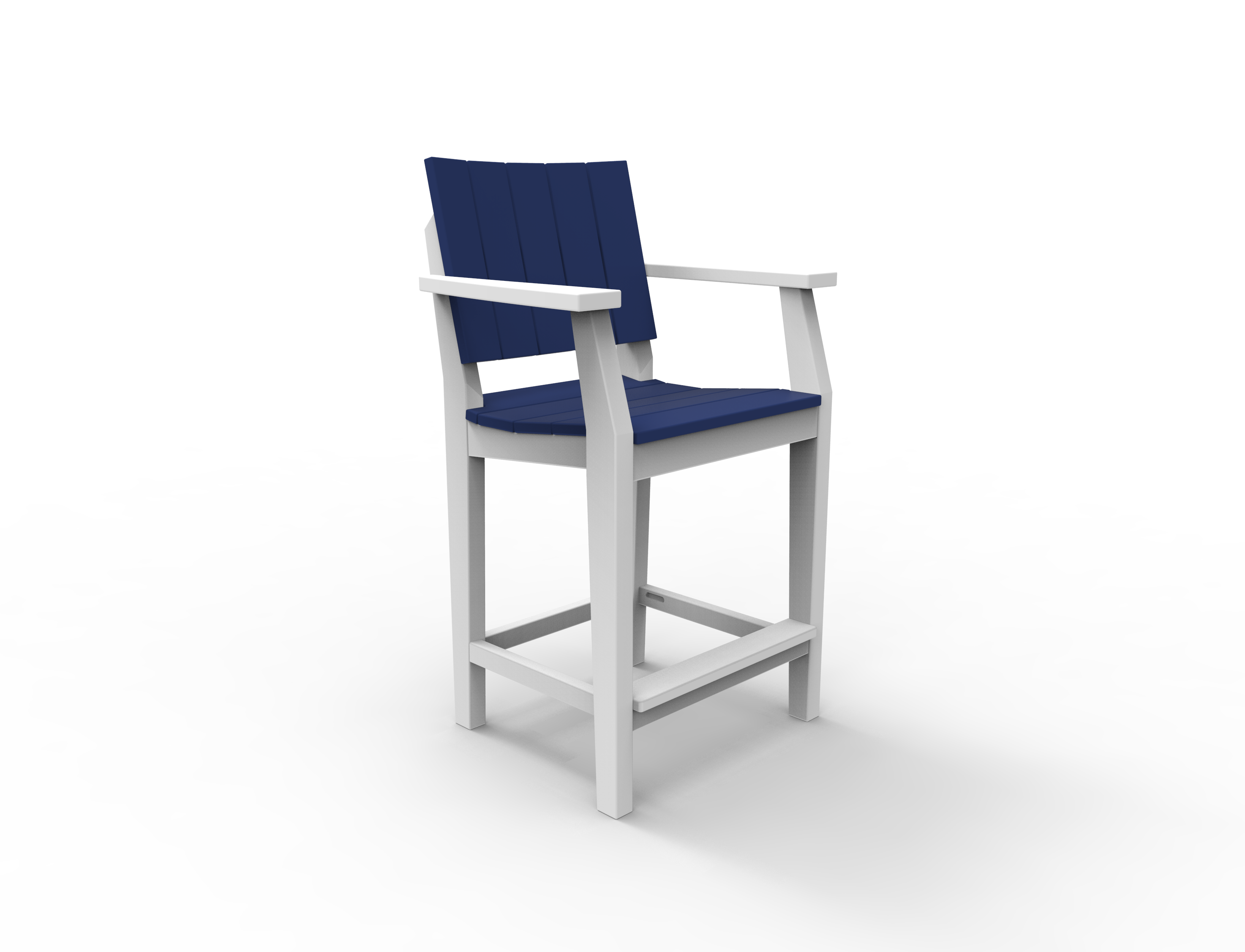 Seaside Casual Recycled Plastic MAD Balcony Arm Chair – Rocking Furniture