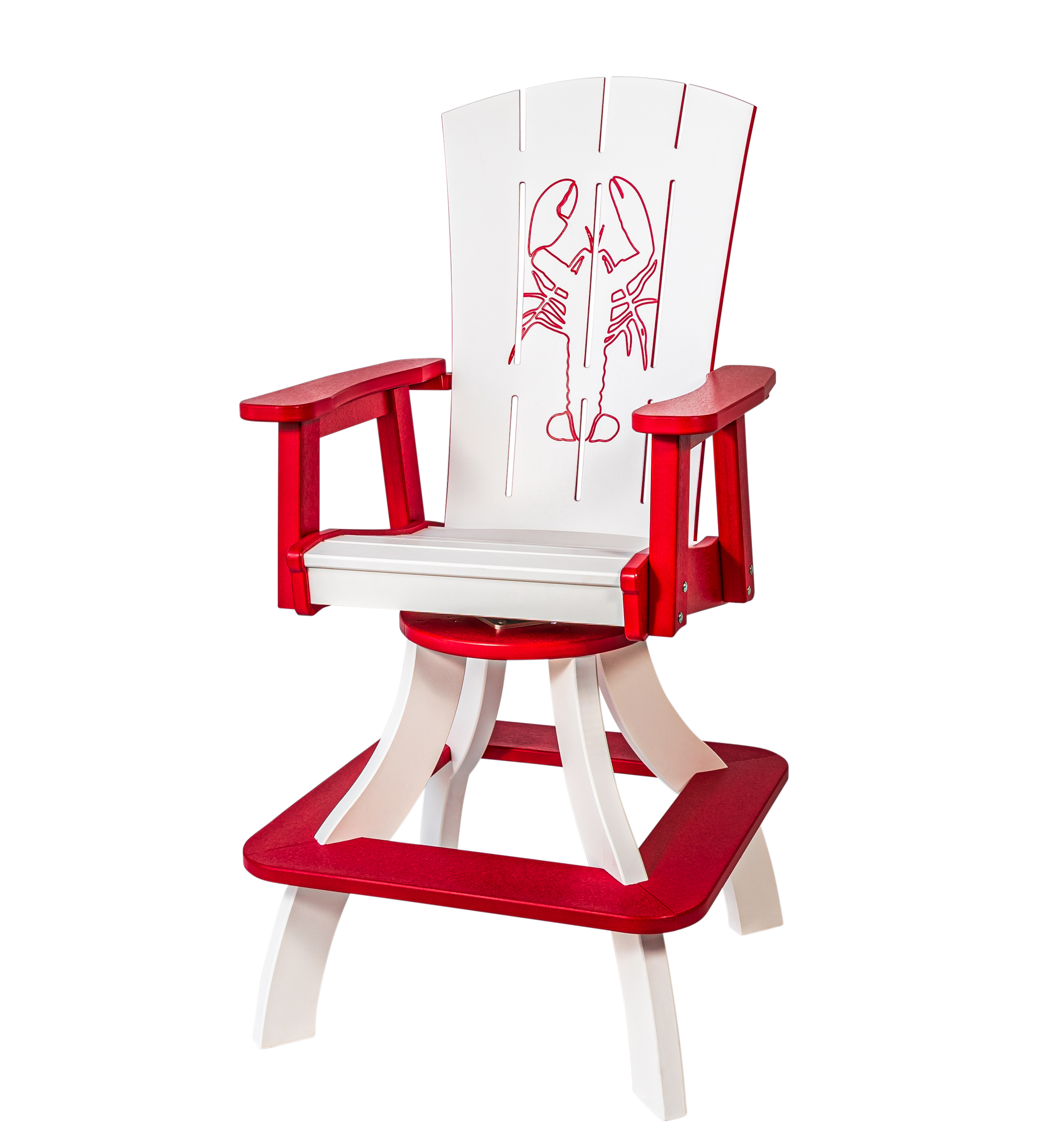 Beaver Dam Bayside Lobster Swivel Bar Chair – Rocking Furniture