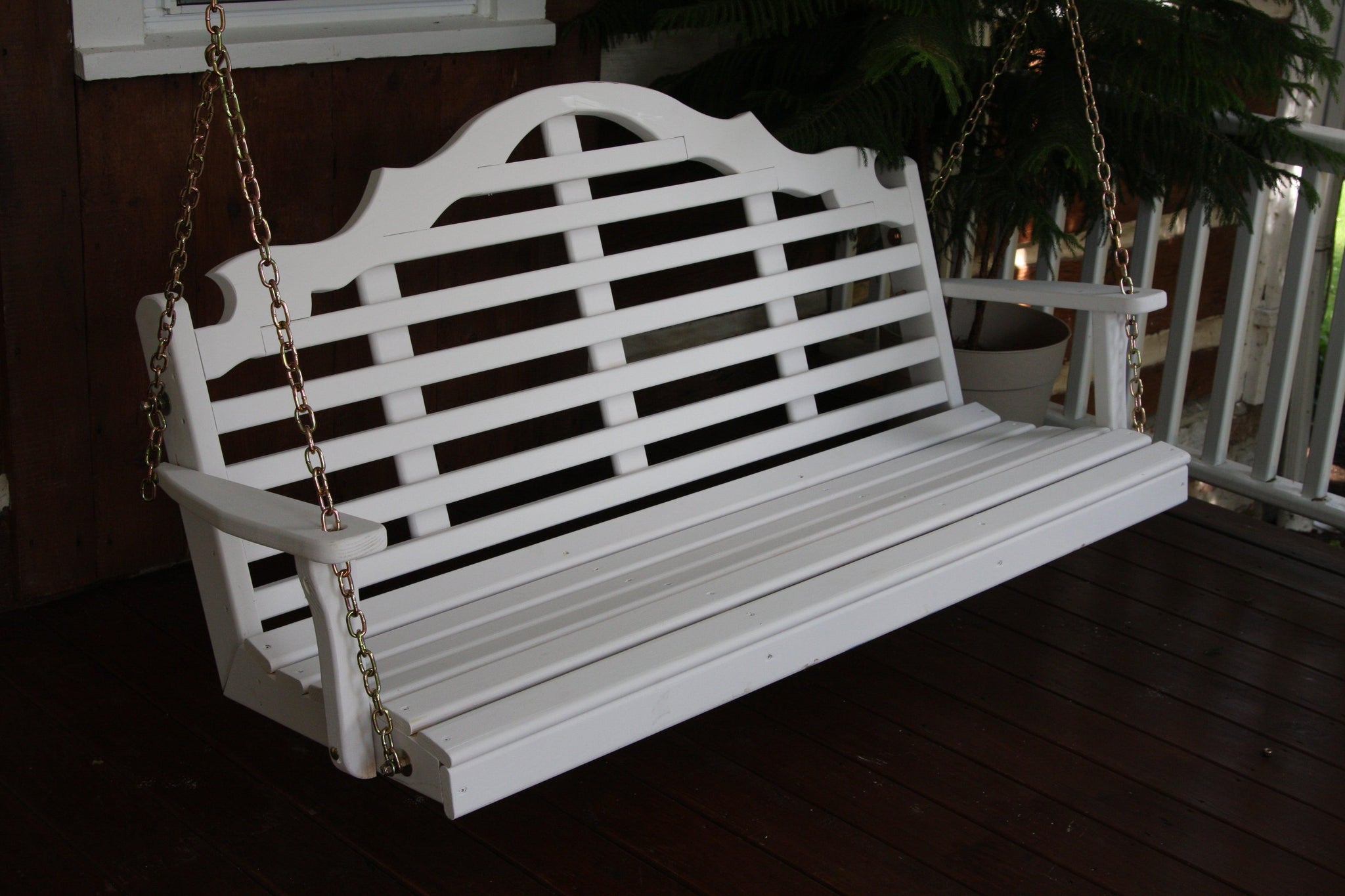 6 ft. Pine Porch Swing | Outdoor Wooden Swing Seat – Rocking Furniture