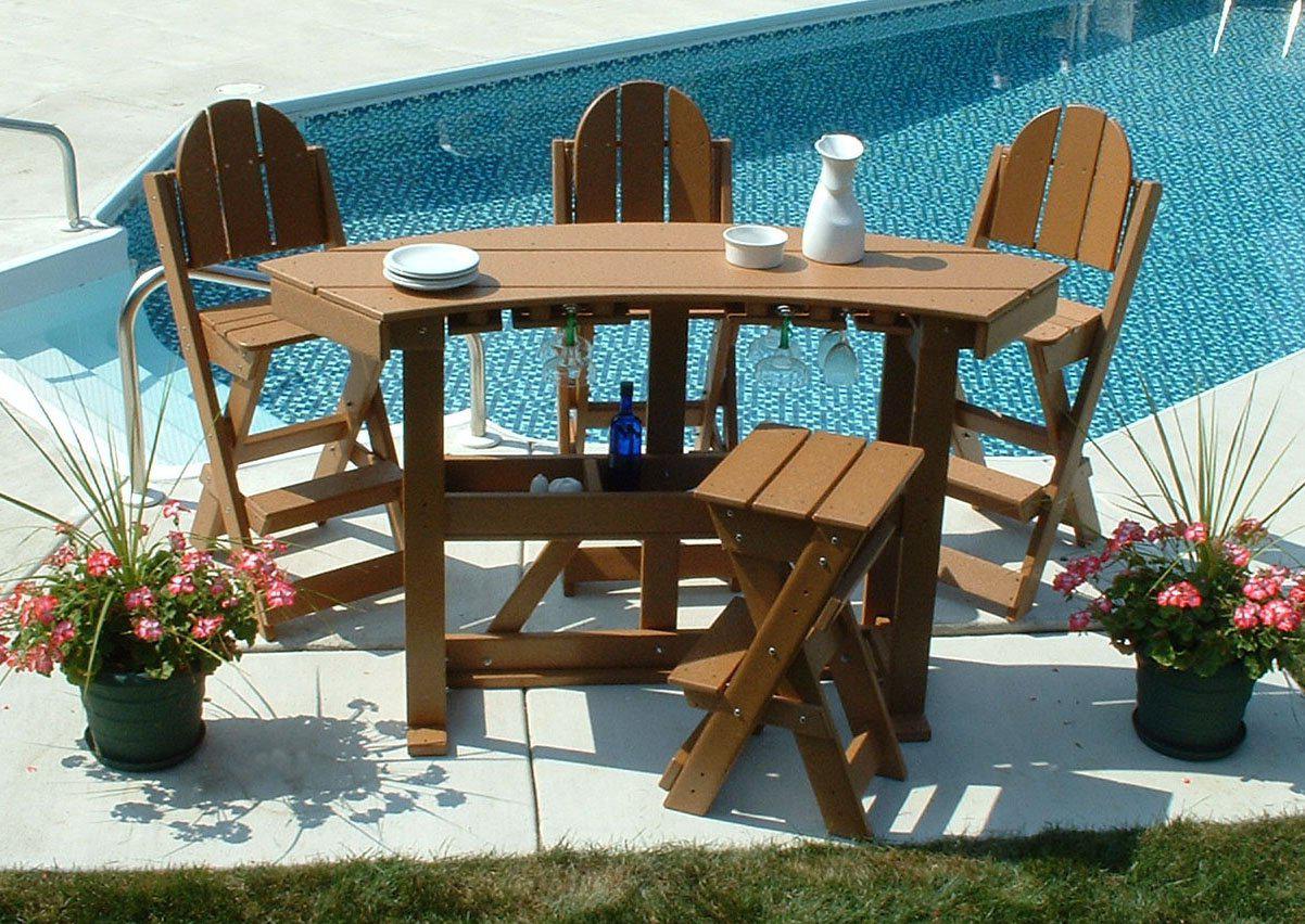 Tailwind Furniture Recycled Plastic Outdoor Large Curved Bar GTPS 444 ...