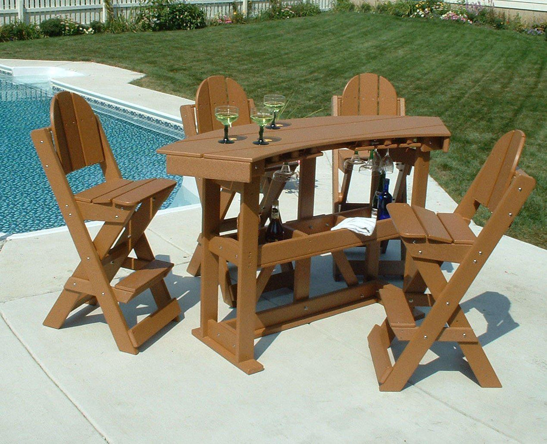 Tailwind Furniture Recycled Plastic Outdoor Large Curved Bar GTPS 444 ...