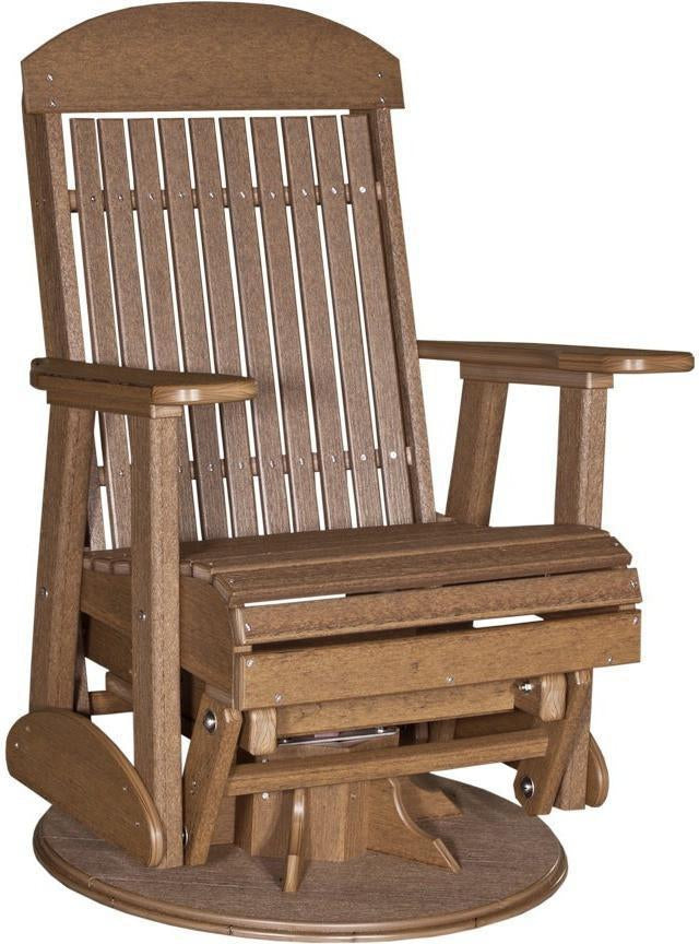 LuxCraft 2' Swivel Glider Chair | Outdoor Rocker Glider – Rocking Furniture