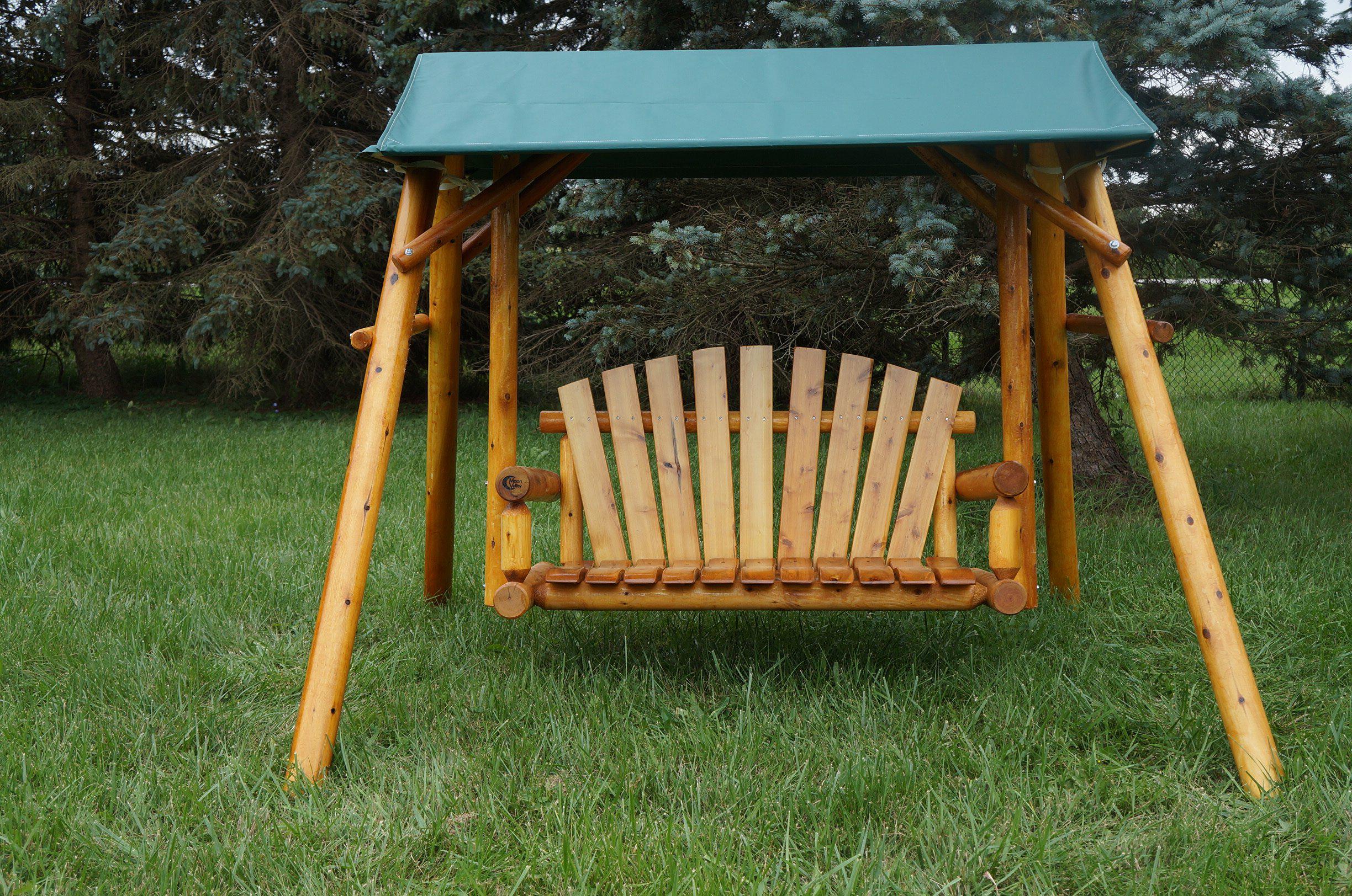 Moon Valley Rustic Outdoor Cedar 4' Lawn Swing – Rocking Furniture