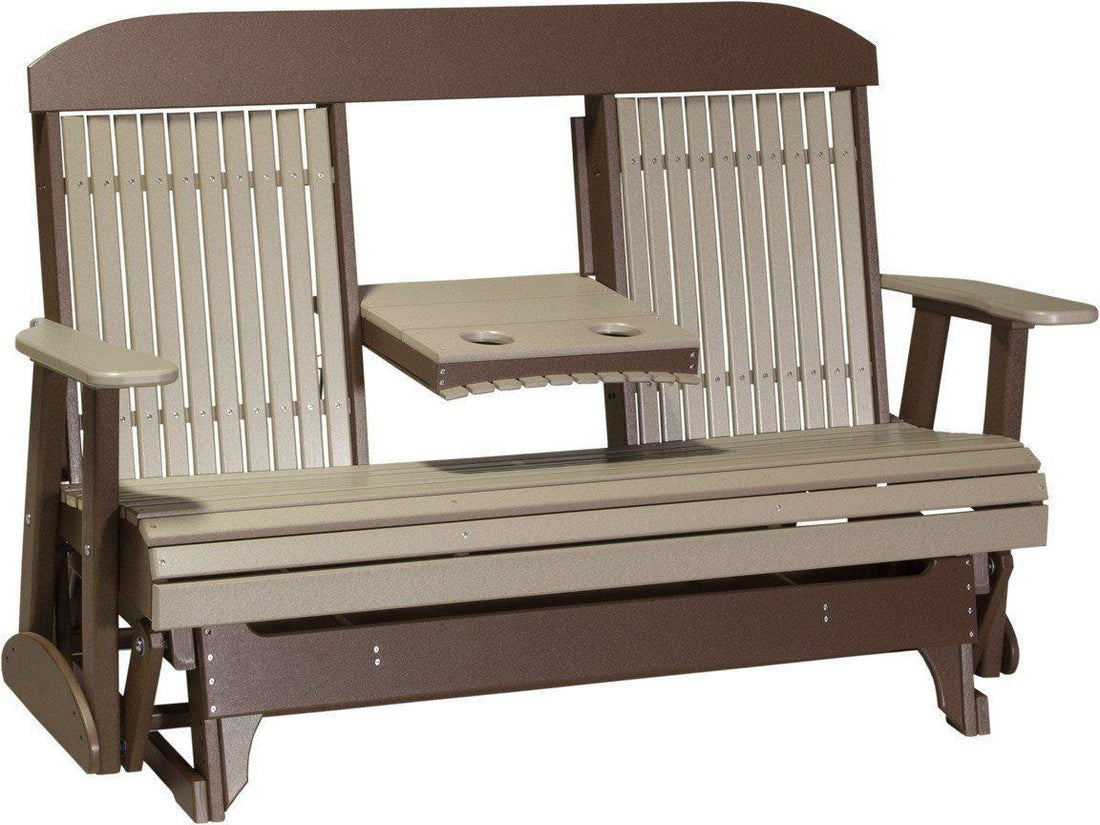 LuxCraft Outdoor Glider | 5ft Classic Highback Patio Glider – Rocking ...