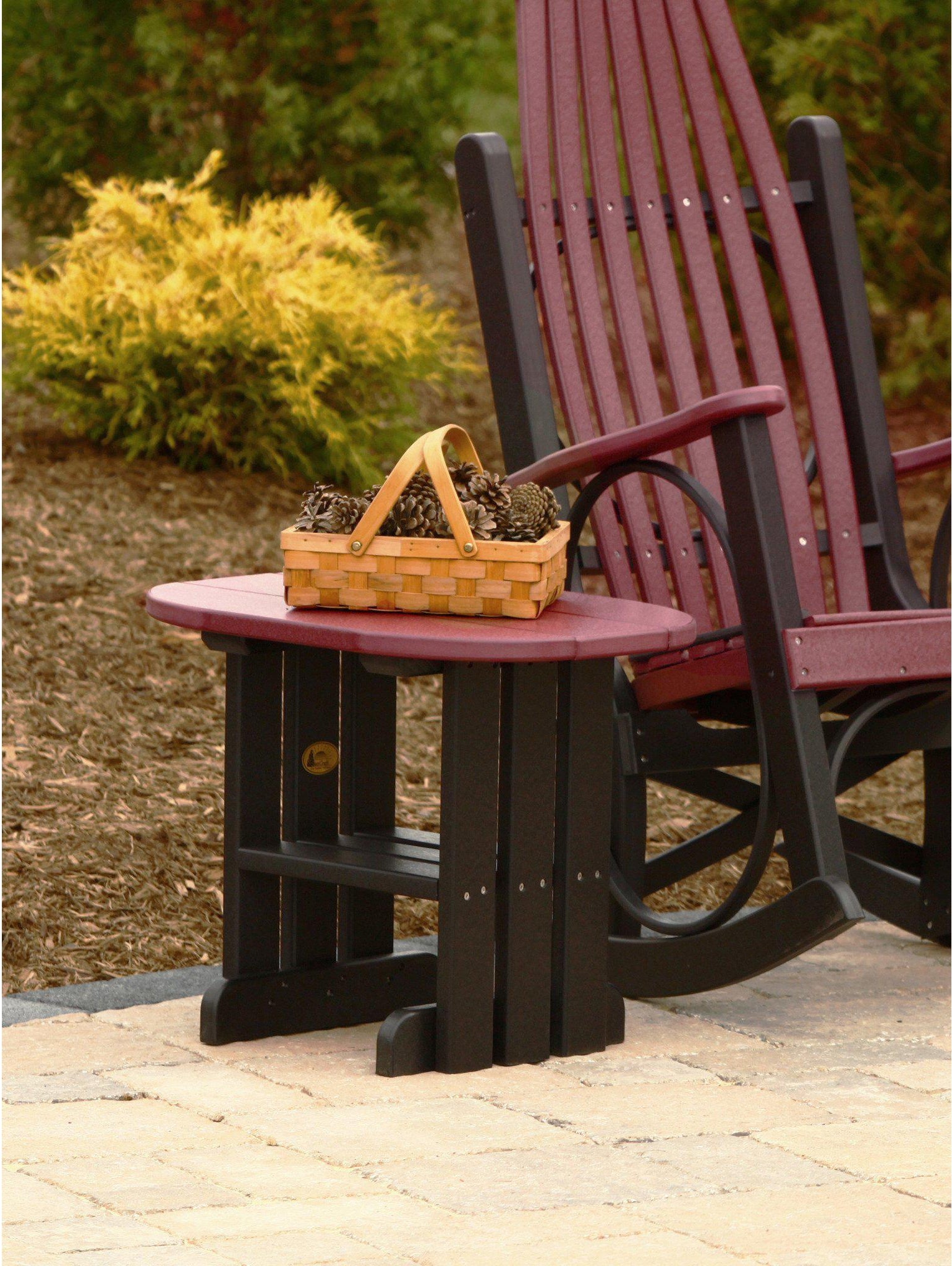 Luxcraft Plastic End Table | Outdoor Furniture End Table – Rocking ...