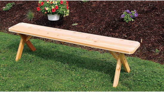 Regallion Outdoor 94" Crossleg Bench Only – Rocking Furniture