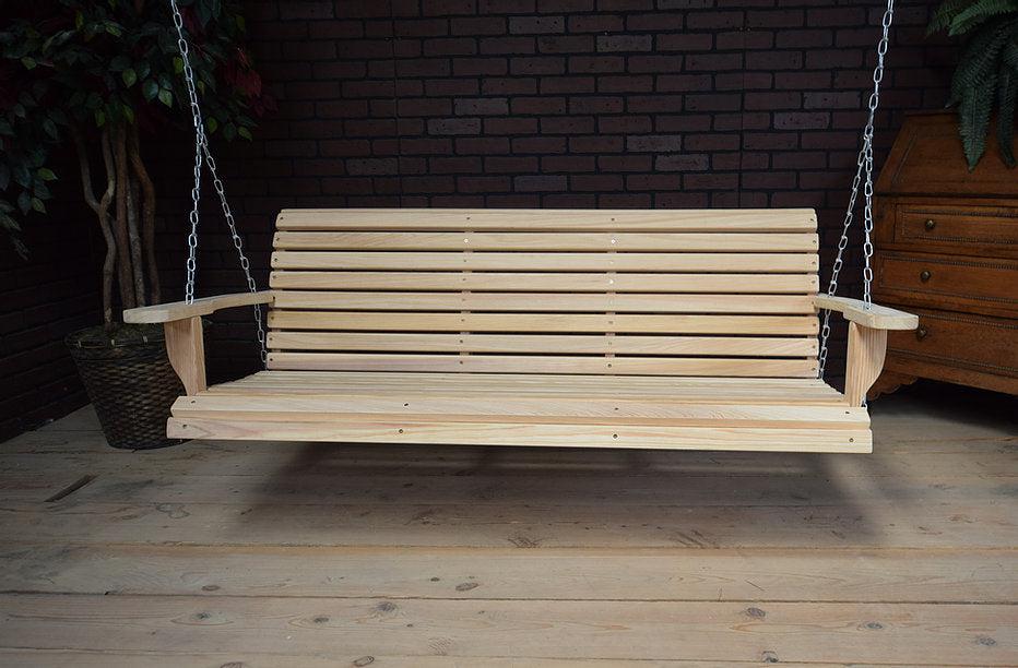 6ft. Cypress Porch Swing | LA SWINGS | – Rocking Furniture