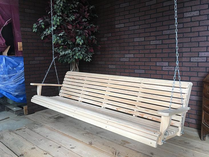 7ft Cypress Porch Swing | LA Swings | – Rocking Furniture
