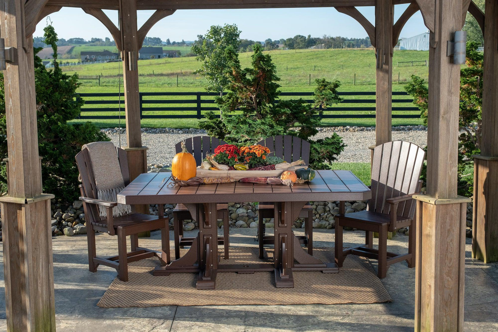 4x6' Rectangular Table Counter Height | Luxcraft Outdoor Furniture ...