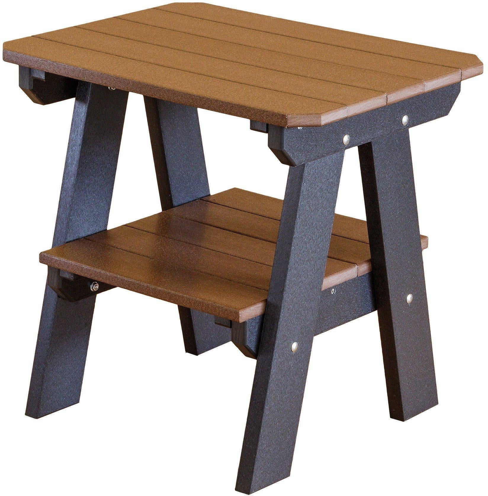 Wildridge Outdoor Plastic 2 Tier End Table | Rocking Furniture