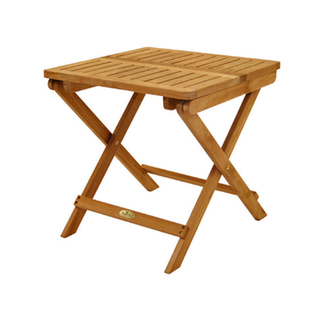 Teak Folding Side Table | Patio Side Table by Royal Teak | – Rocking ...