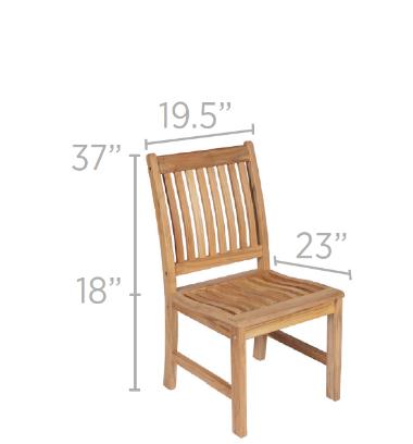 Royal Teak Dining Chair – Rocking Furniture