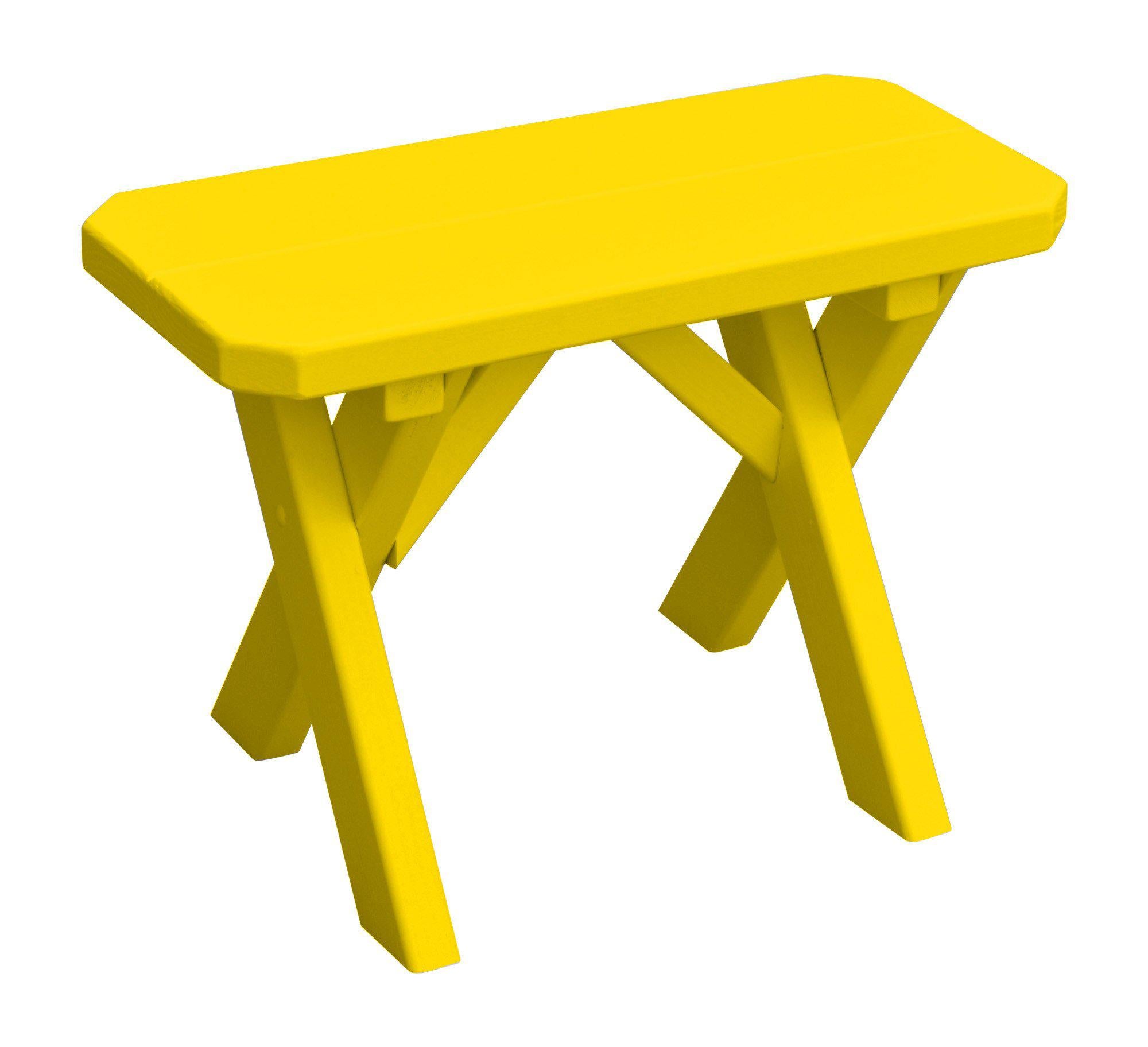 A&L Furniture Co. 23" Crossleg Bench Only – Rocking Furniture