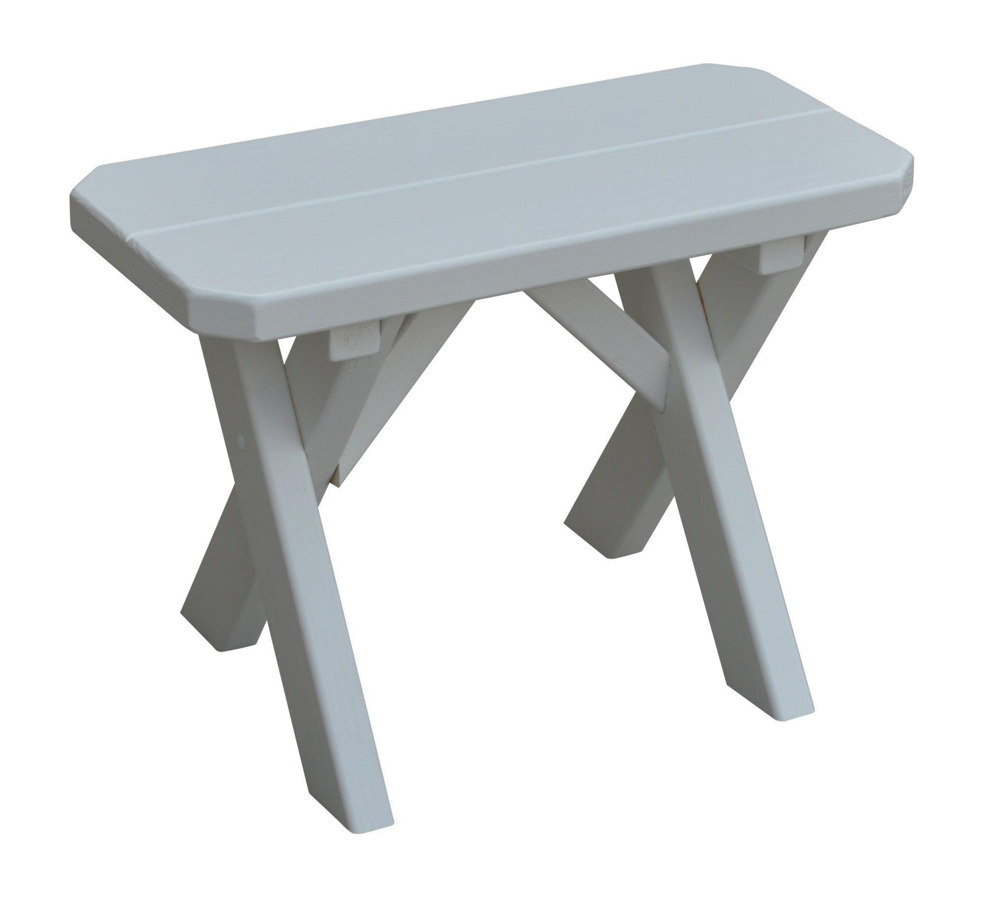 A&L Furniture Co. 23" Crossleg Bench Only – Rocking Furniture