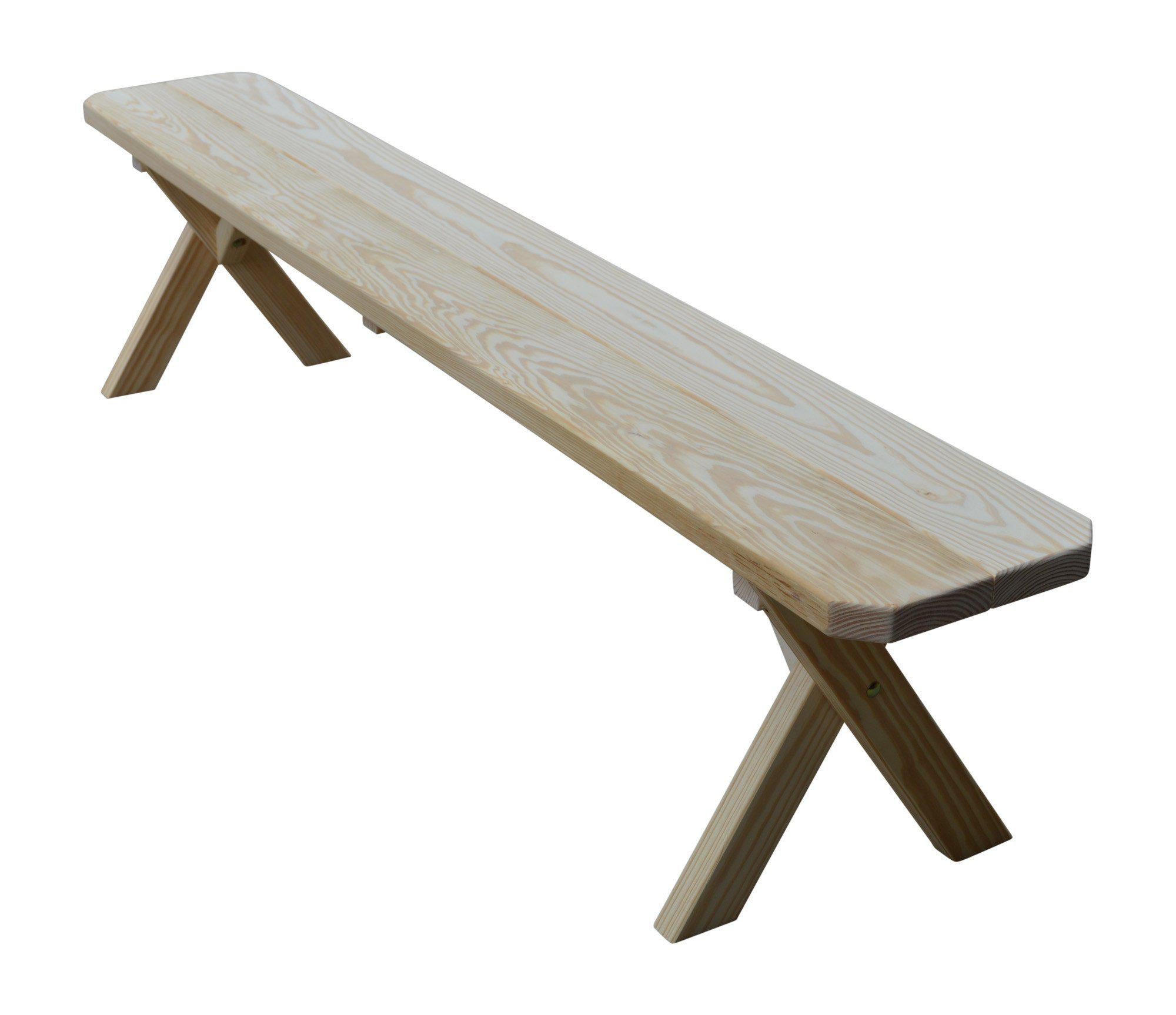A&L Furniture Co. 70" Crossleg Bench Only – Rocking Furniture