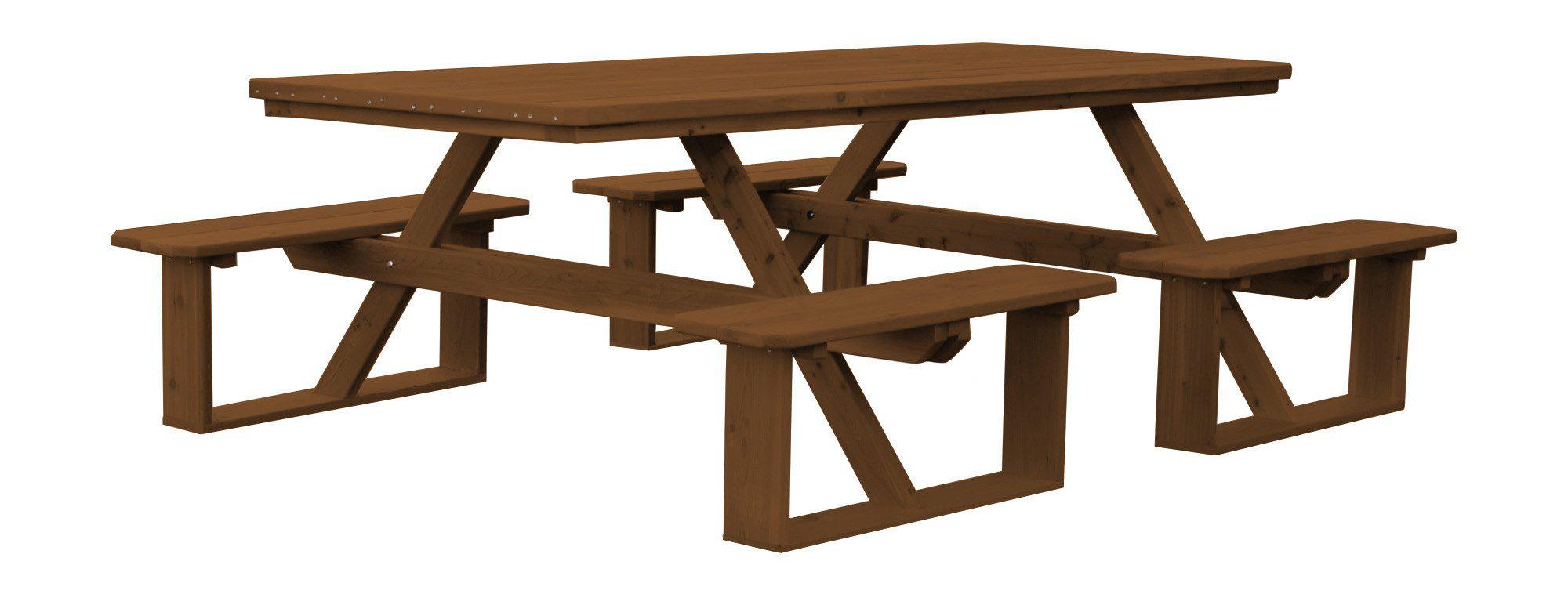 Regallion Outdoor 8' Cedar Walk-In Table – Rocking Furniture