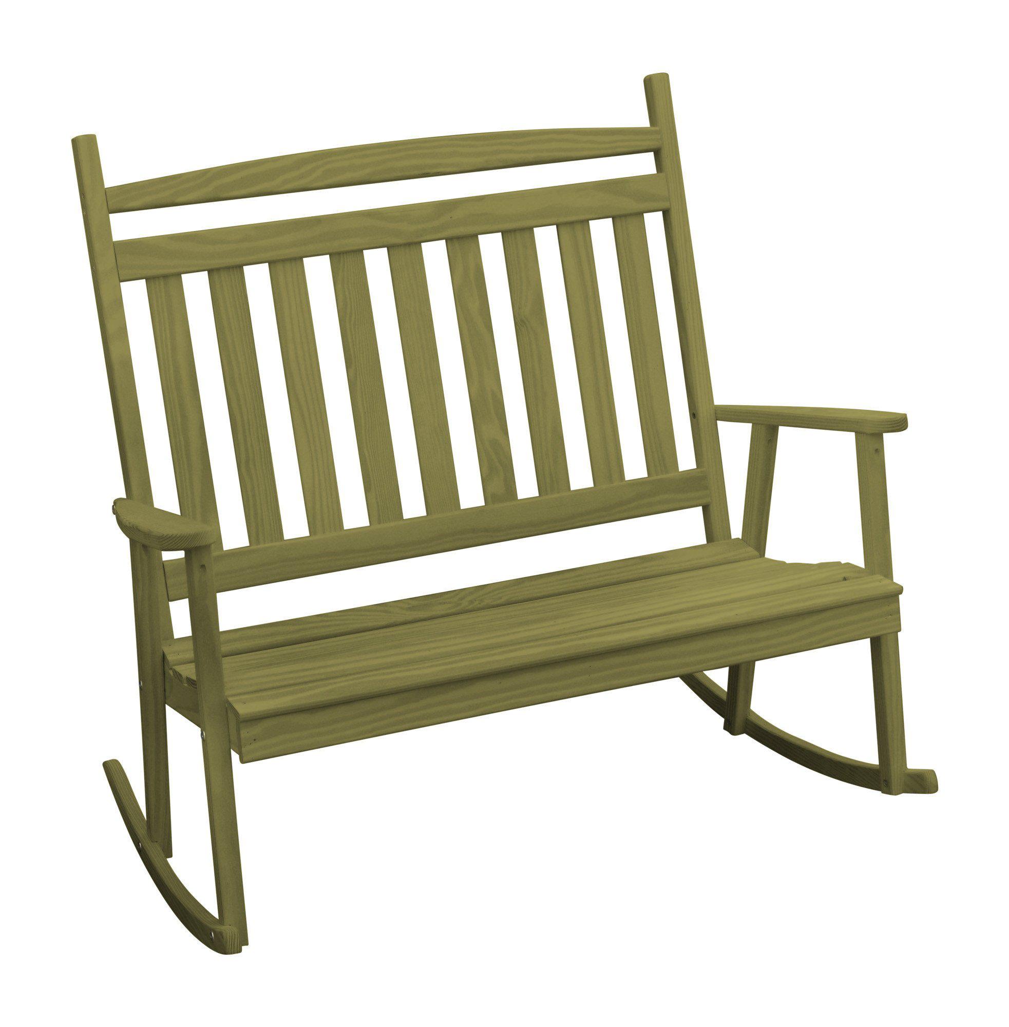 A&L FURNITURE CO. Double Classic Porch Rocker – Rocking Furniture