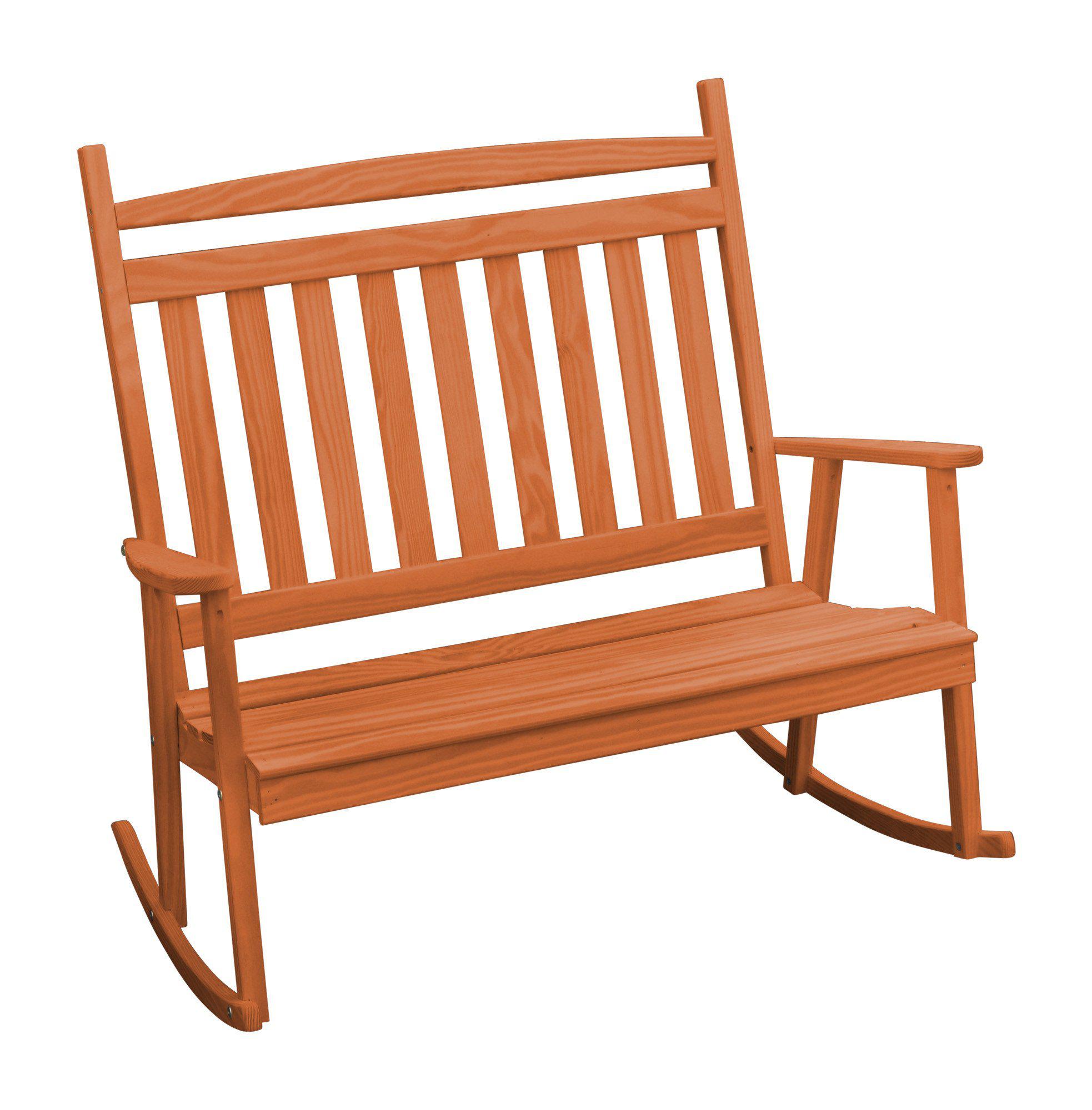 A&L FURNITURE CO. Double Classic Porch Rocker – Rocking Furniture